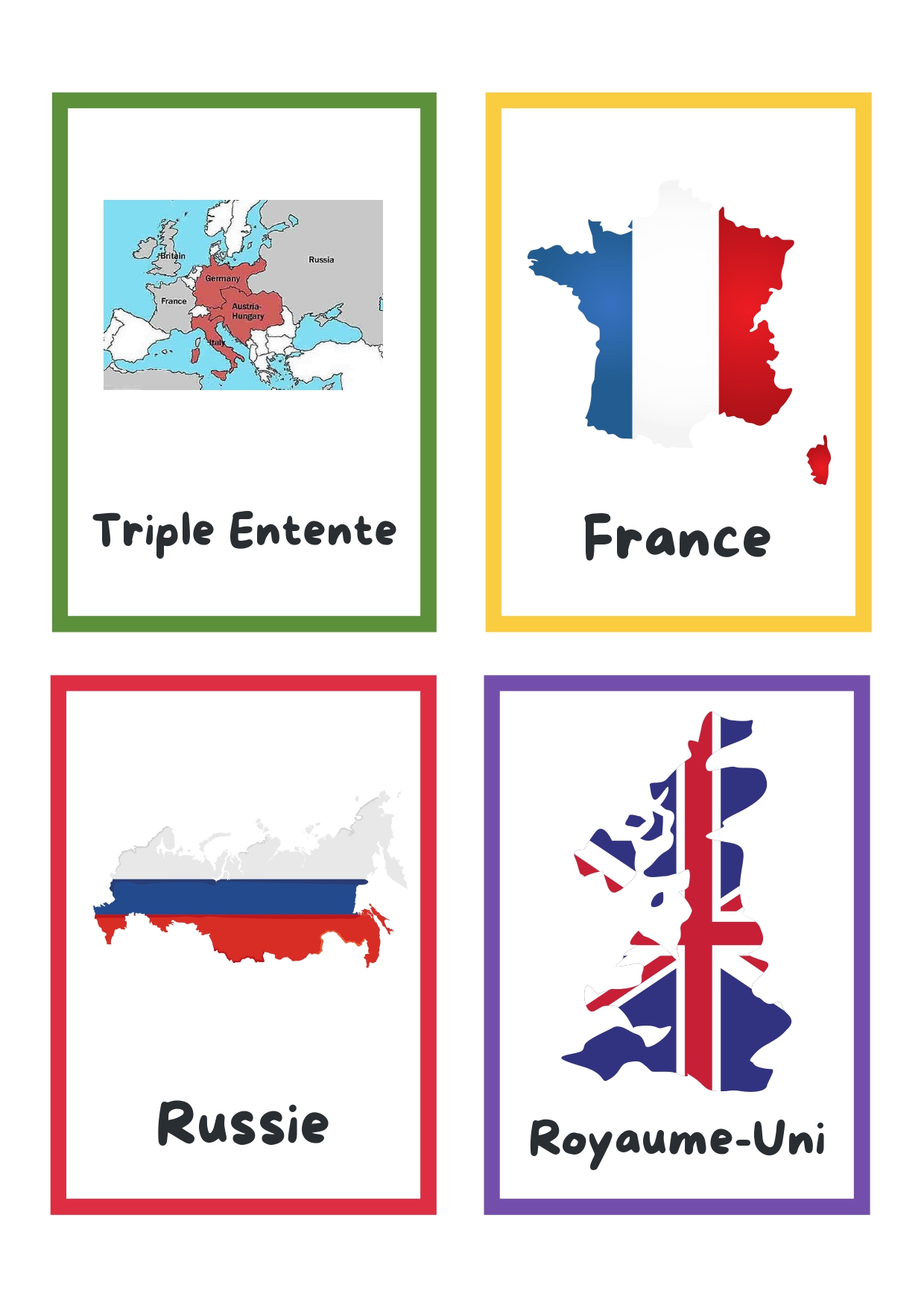 Jeux de réactivation/mémorisation – Histoire et Géographie