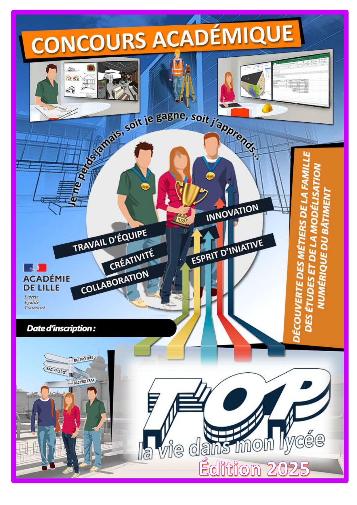 EMNB – concours – édition 2025 – Métiers du bâtiment et des travaux publics