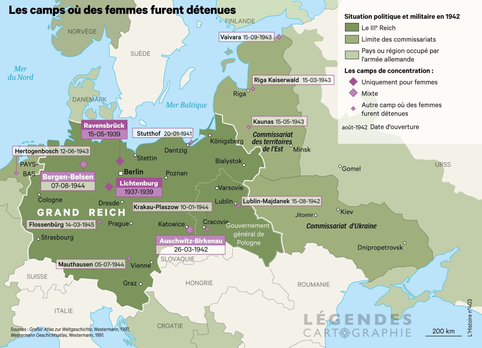 Le système concentrationnaire nazi (1933-1945) en cartes – Histoire et ...