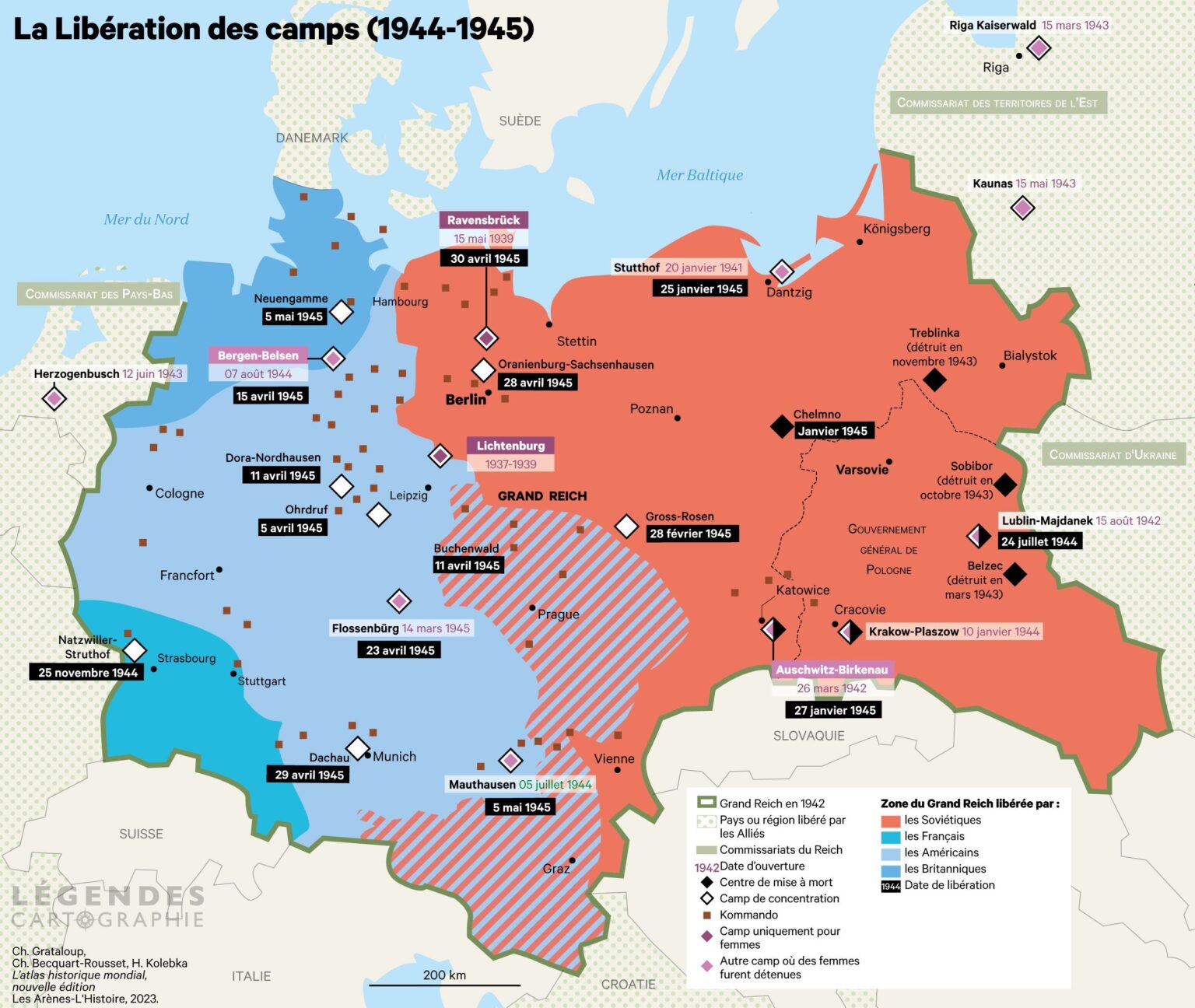 Le système concentrationnaire nazi (1933-1945) en cartes – Histoire et ...