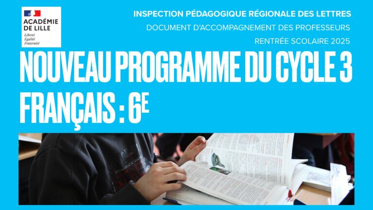Les programmes de français du collège – Site des Lettres de l'académie ...