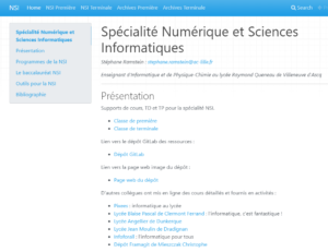 Cours de NSI – Numérique et Sciences Informatiques