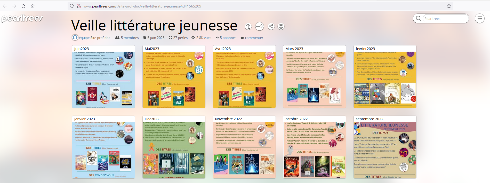 Veille littérature jeunesse – Documentation Lille